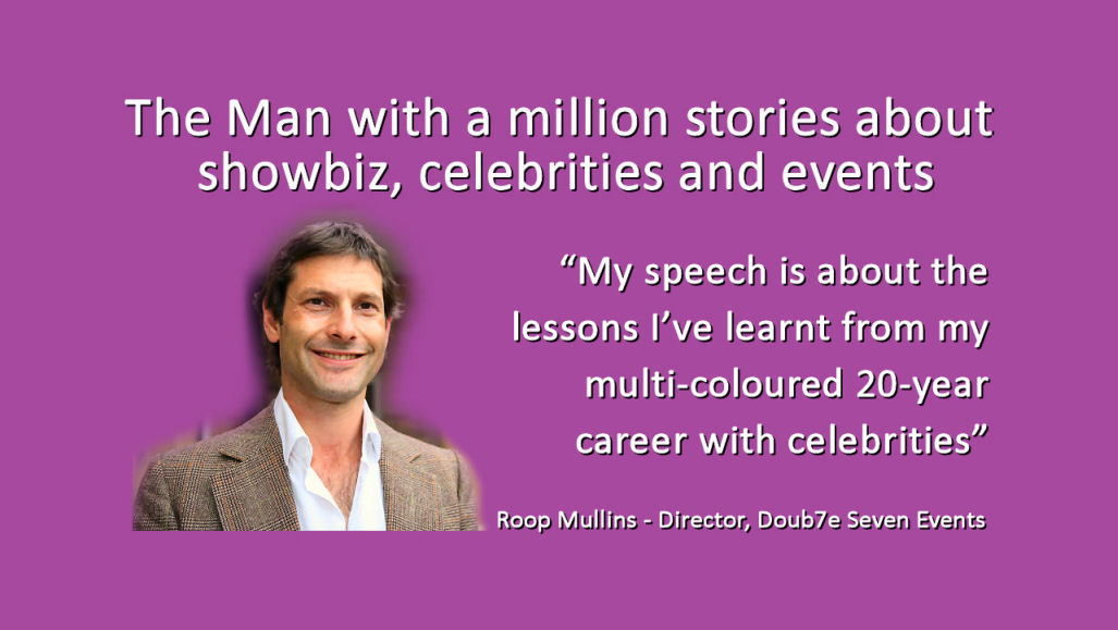 Roop's Entertaining & Energising Speech - Doub7e Seven Events