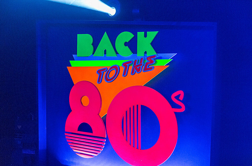 80s theme - DJ booth prop - Doub7e Seven Events