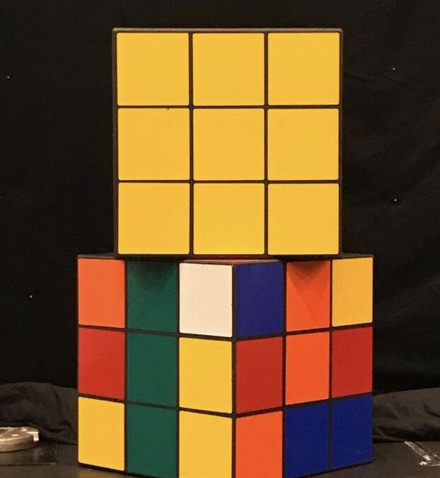 80's theme - giant Rubik's cube prop - Doub7e Seven Events